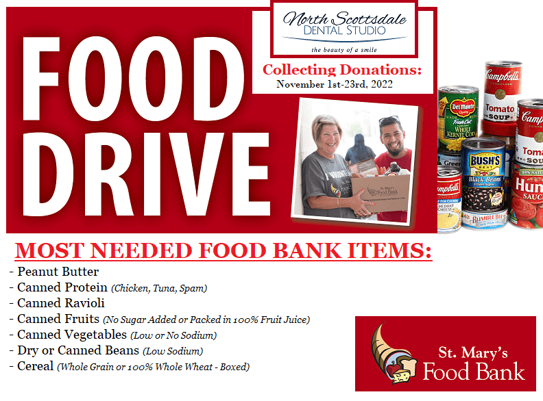 North Scottsdale Dental Studio To Host November Food Drive